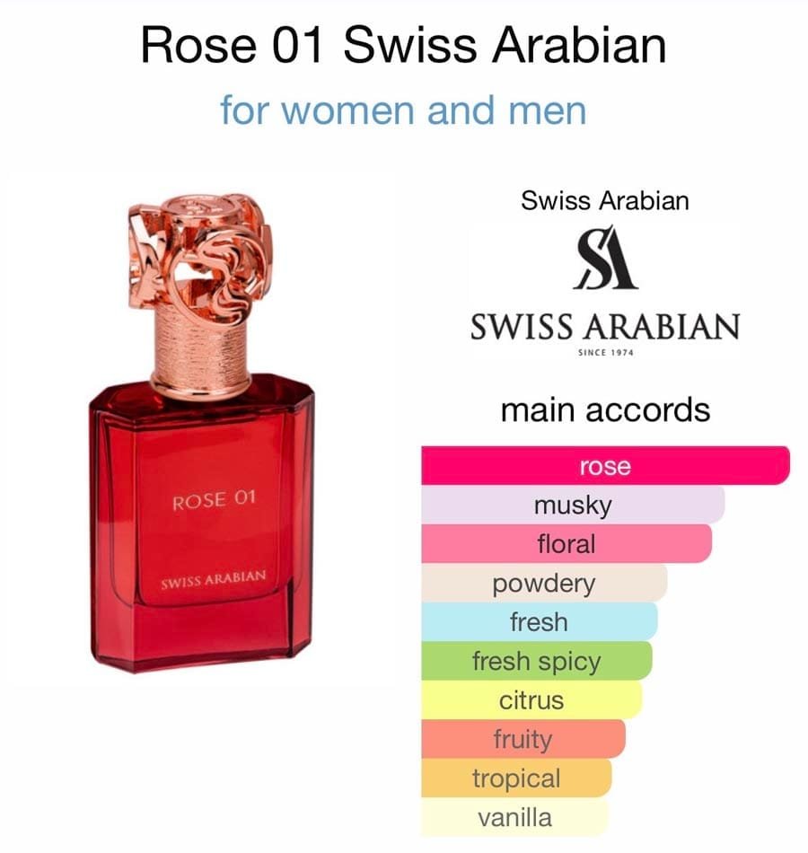 Swiss Arabian ROSE 01 EDP 50ml – Donz Emporium